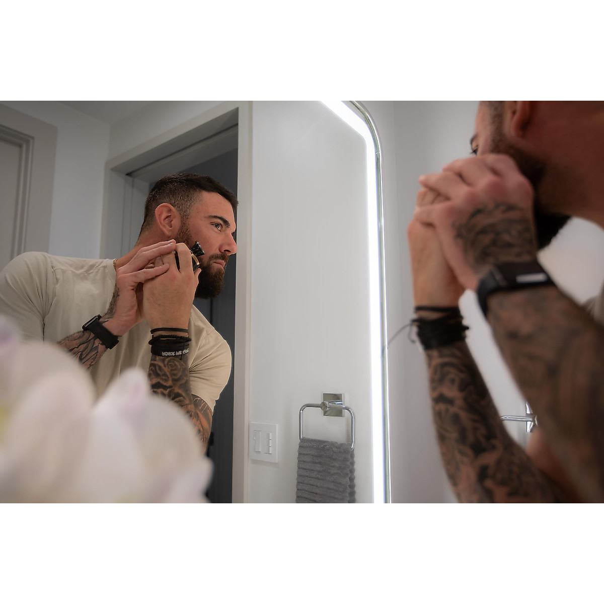 PLAY MORE ENTERPRISES 5 Head Shavers for Bald Men - Wet Dry Head Shavers for Men - Electric Razor for Bald Hair - Head Shaver Kit - Rechargeable Bald Head Shaver with Trimmers and Cleaning Brush