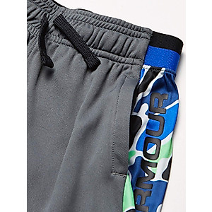 Under Armour Stunt Novelty Workout Gym Short, Pitch Gray (012)/Black, Youth Large