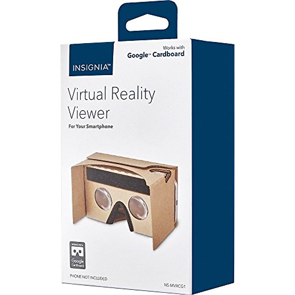 Insignia Virtual Reality Viewer for Your Smartphone, Works with Google Cardboard, Model NS-MVRCG1