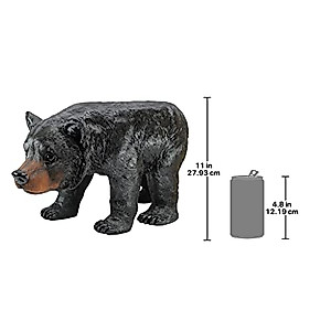 Design Toscano Black Bear Sculptural Stool