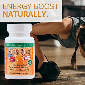 Youngevity Pollen Burst™ Tabs - Organic Hypoallergenic Nutrient Extracts from Pure Flower Pollen - Formerly Projoba Polbax Energy & Endurance - 60 Tablets