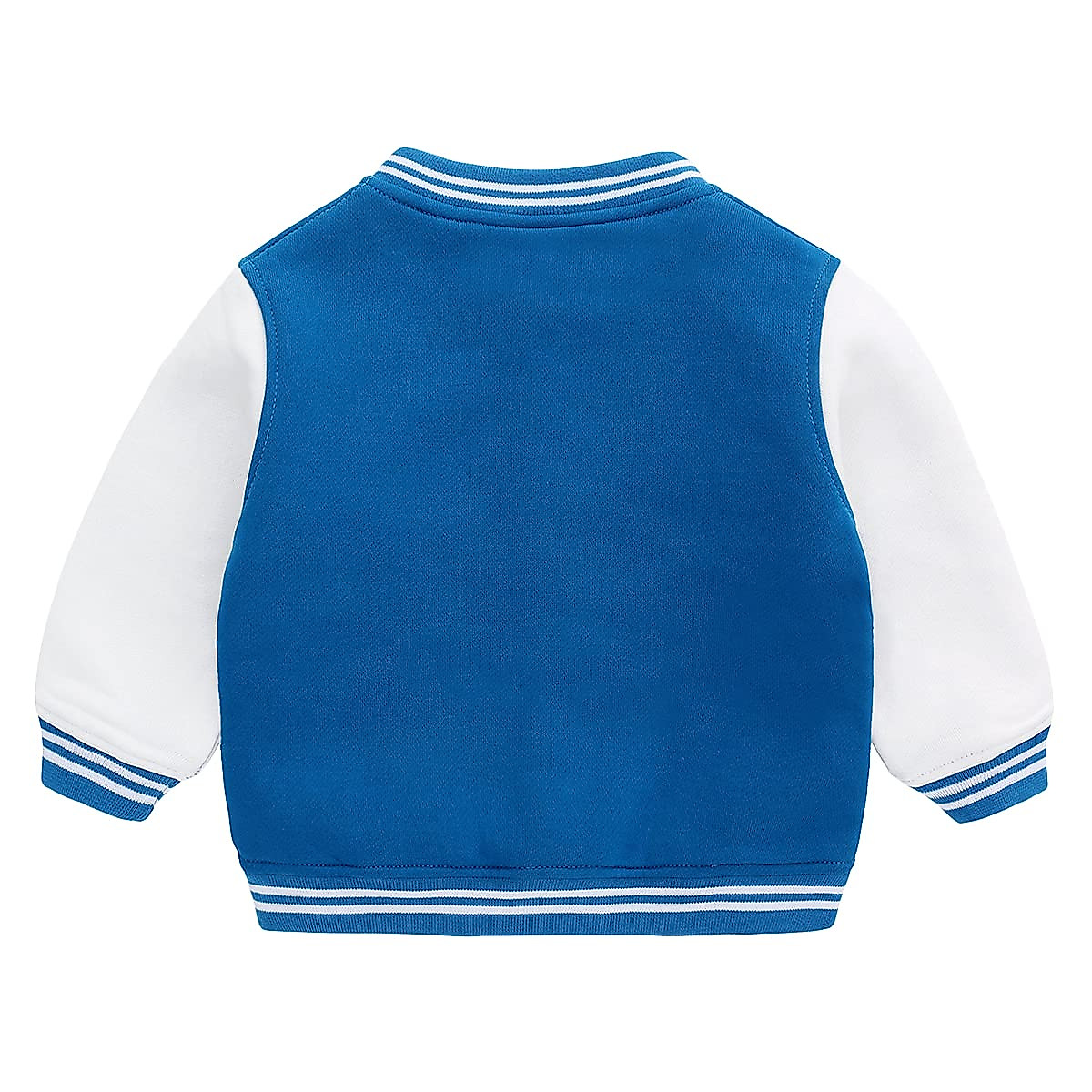 famuka Baby Boy Girl Baseball Coat Toddler Casual Varsity Jackets (Blue, 12-18 Months)