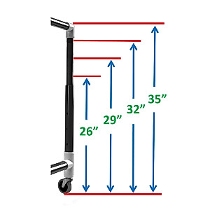 SkateRanger Legend Adjustable Height SkaterAid, Roller Skate Trainer for Children, Skating Aid Walker with Wheels, Pink