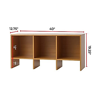 DormCo Yak About It Cube Storage Organizer - Beech