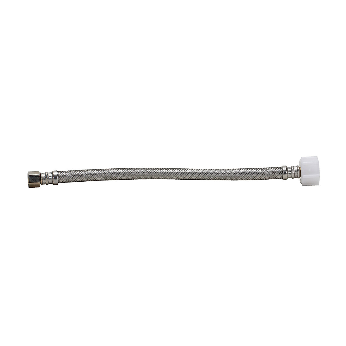 Fluidmaster B1T09 Toilet Connector, Braided Stainless Steel - 3/8 Female Compression Thread x 7/8 Female Ballcock Thread, 9-Inch Length