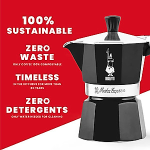 Bialetti 4953 Moka Express Espresso Maker, Black