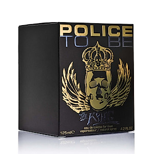 Police To Be The King For Men - Light Long Lasting Top Men's Cologne Spray Elixir Bottle - A Royal And Ultra-Fresh Male Fragrance Eau De Toilette With Traces Of Cardamom And Sandalwood - 4.2 Oz