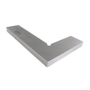 Kinex 4033-12-010 4 Inches Tall x 2.75 Inches Wide Flat Solid Machinist Square DIN 875/1 Square to w/in 0.0005 Inches