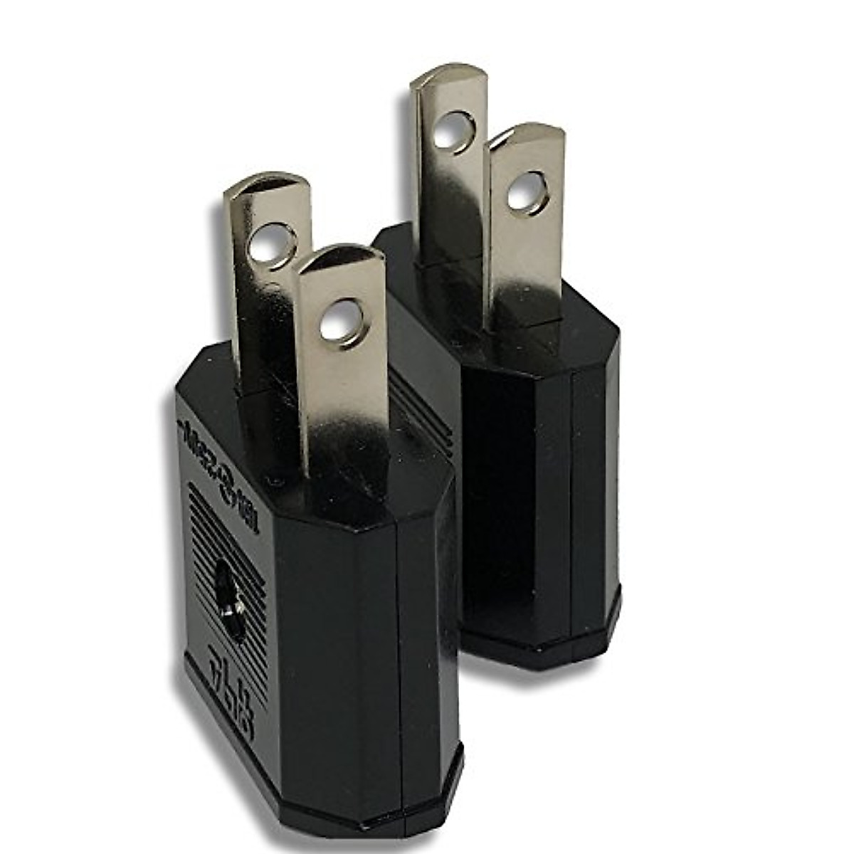 Ecotrees Travel Small European to US Plug Adapter 220v to 110v Travel Adapter Set of 2 / Plug Type C or Plug Type F to Type A (US Standard)/ None Power Convert