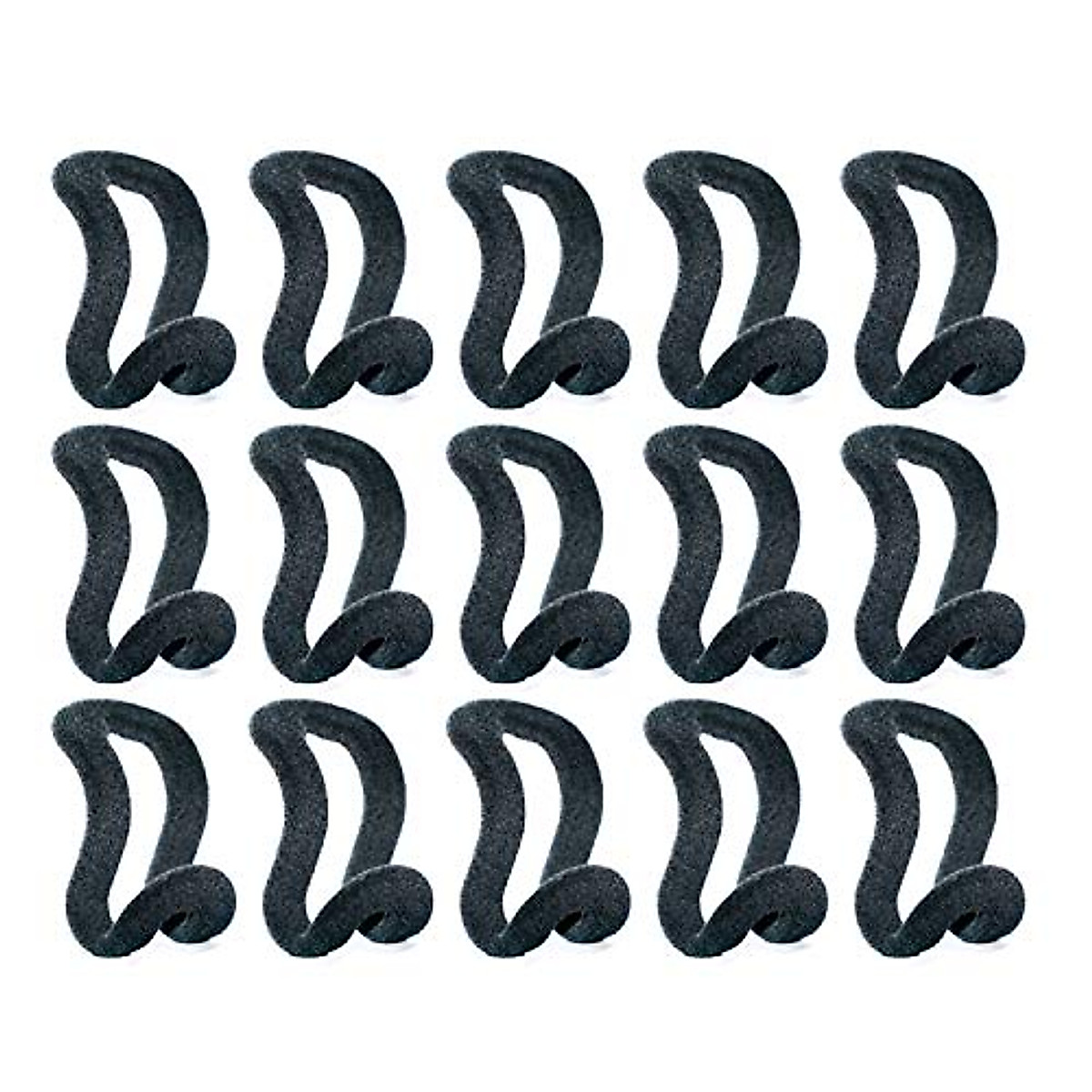 KISEER Mini Cascading Hanger Hooks, 50 Pcs Hanger Connection Hook for Clothes Hanger or Velvet Hanger (Black)