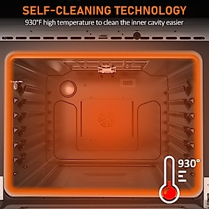 Hipicute 30 inch Electric Single Wall Oven with Convection Fan Touch Control, Large Oven Capacity, 360° Rotisserie, Fingerprint Resistant Stainless Steel