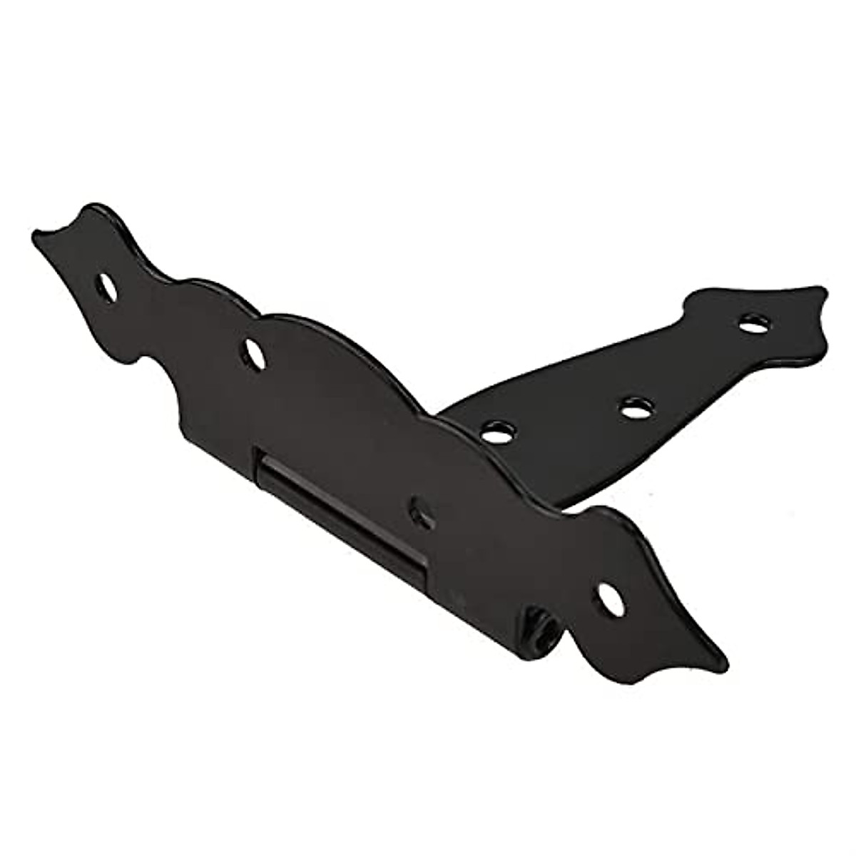Heavy Duty Hinge,Long Strap T Hinge, 4pc 6 Inch T-Shaped Flower Hinge, Slotted Bearing Door Paint Hinge for Wood Fence Decoration Classic Hinge with Screws Hinges
