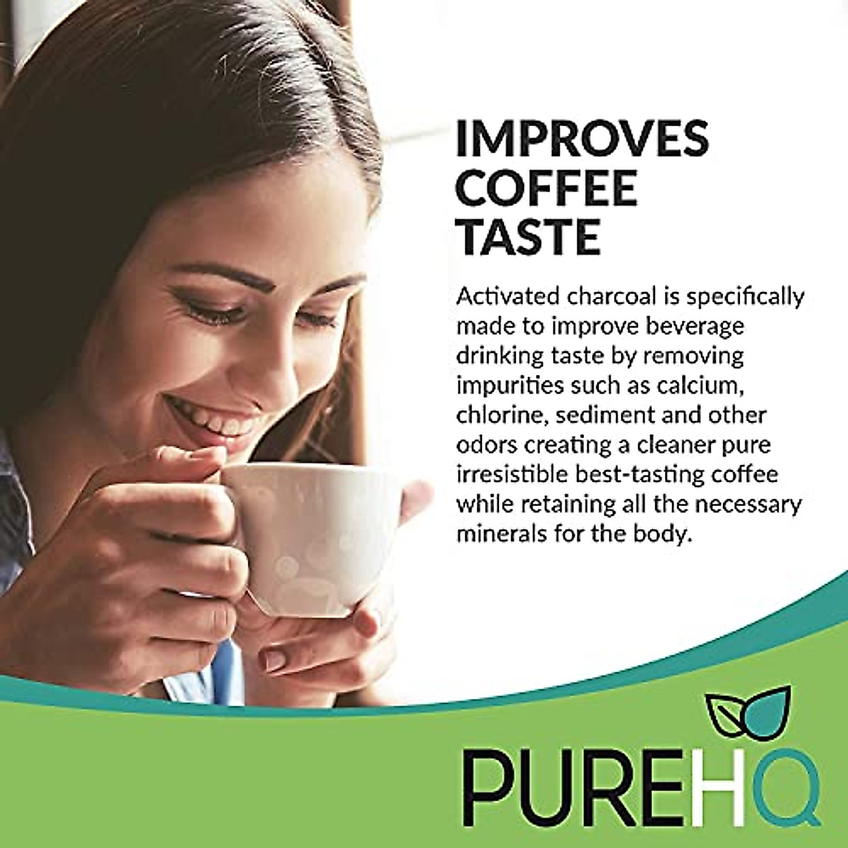 PUREHQ Ninja Water Filter for Ninja Dual Brew Coffee Maker - Compatible with DualBrew Pro CFP201 CFP301 CFP307 CFP451CO - Includes Filter Holder and 3 Pack of Charcoal Water Filters