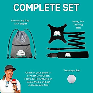Volleyball Rebounder Training Equipment - Volleyball Serve Spike and Hitting Trainer. Volleyball Accessories Indoor and Outdoor - Great Volleyball Gifts for Teen Girls