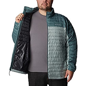 Columbia Men's Silver Falls Jacket, Niagara/Metal, Large