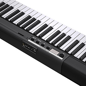 Longeye Piano Keyboard 88 Keys Compact Digital Piano for Beginners with Full Size Semi Weighted Keys, Sustain Pedal, Headphones, Carrying Case (88 Key With Stand, Black)