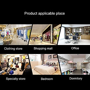 Madamera Clothing Store Fitting Room, Changing Room Used in Mall and Office, U-Dressing Room for Privacy Protection and Room Divider, Including Shading Curtain, Hanging Rod and Hook Up