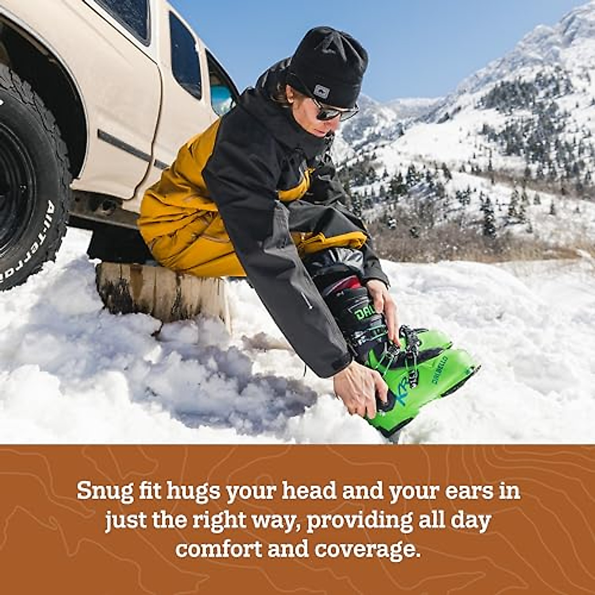 Turtle Fur Beanie Chelonia 150 Fleece Hat, Black