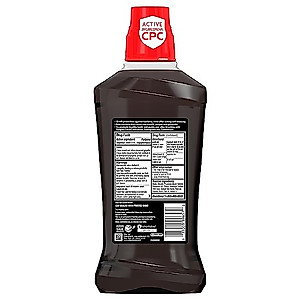 Colgate Total Ultra Fresh Mouthwash, Peppermint & Charcoal, 1 Liter (Pack of 6)