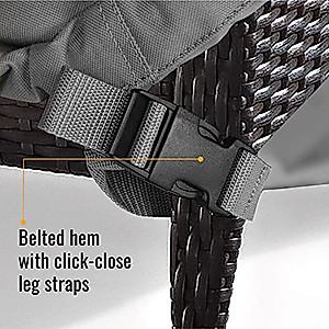 KHOMO GEAR Chaise Lounge Cover Heavy Duty Patio Furniture Cover - Grey