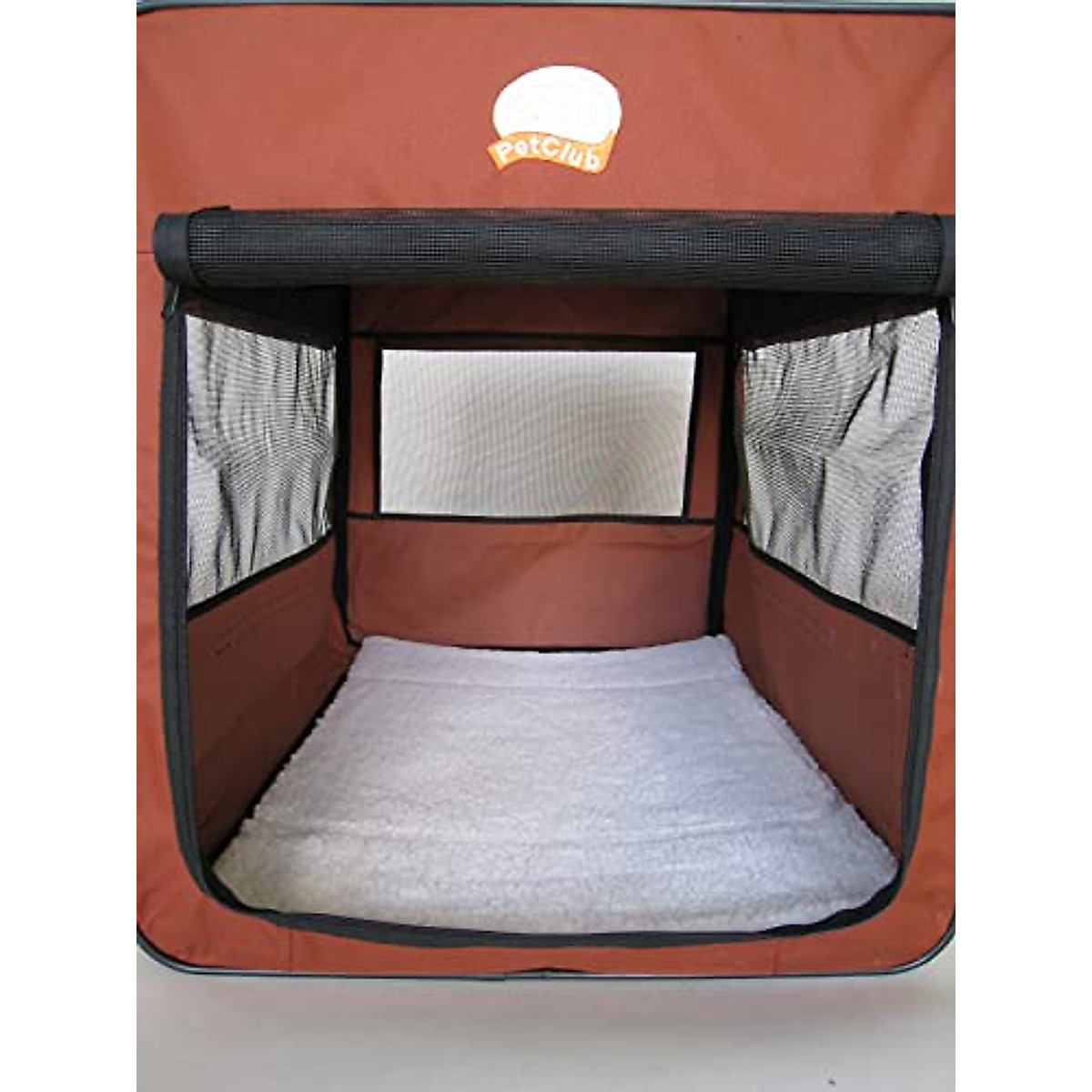 Go Pet Club AB32 Soft Dog Crate, Brown - 32 inches L x 22.2 inches W x 23.5 inches H