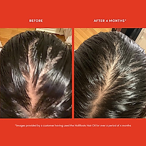 Fable and Mane Hair Oil - HoliRoots Strengthening Serum for Damaged, Frizzy Hair with Amla, Castor Oil for Hair Health - 3.4FL oz