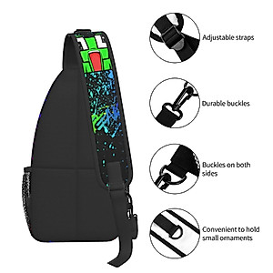 Noichzc Cartoon Sling Bag Crossbody Sling Backpack Travel Hiking Chest Bag Daypack For Purses Shoulder Bag Men Women