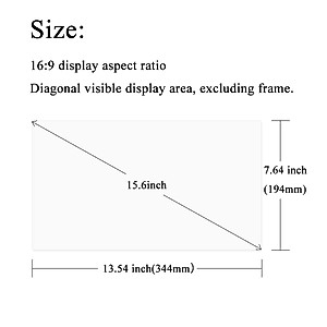 Arisase (3 Pack Clear Screen Protector for 15.6" Samsung Galaxy Book Pro 360 Series with 16:9 Aspect Ratio Laptop (15.6 Inches)
