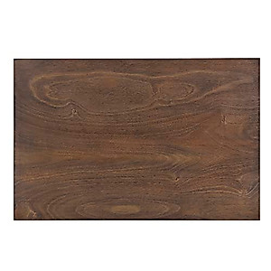 XD Designs Farmhouse 5-Piece Kitchen Dining Table Set, Rustic Rectangular Kitchen Table with 4 Comfortable Upholstered Dining Chairs, Dining Table Set for 4