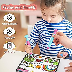 Digiroot Kids Stylus Pens for Touch Screens, 3 Pack Stylus for Kids with Durable Rubber Tips, Compatible with All Touch Screens Devices, iPad, iPhone, Kids Tablet, Samsung Galaxy Tab, Android Tablets