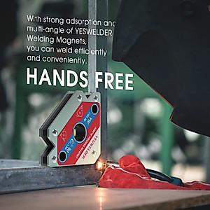 YESWELDER 25 LB & 50LB Welding Magnet-4 Pieces of Magnetic Welding Holder 25 LBS /50 LBs Holding Power Welding Accessories