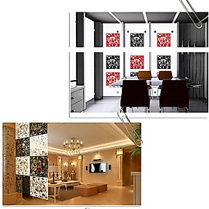 LIFKOME 12pcs Hanging Decorative Panel Hanging Decorative Screens Room Division Panels Hanging Partition Screen Hanging Divider Screen Fashion Decorate Cut Off Hanging Screen White