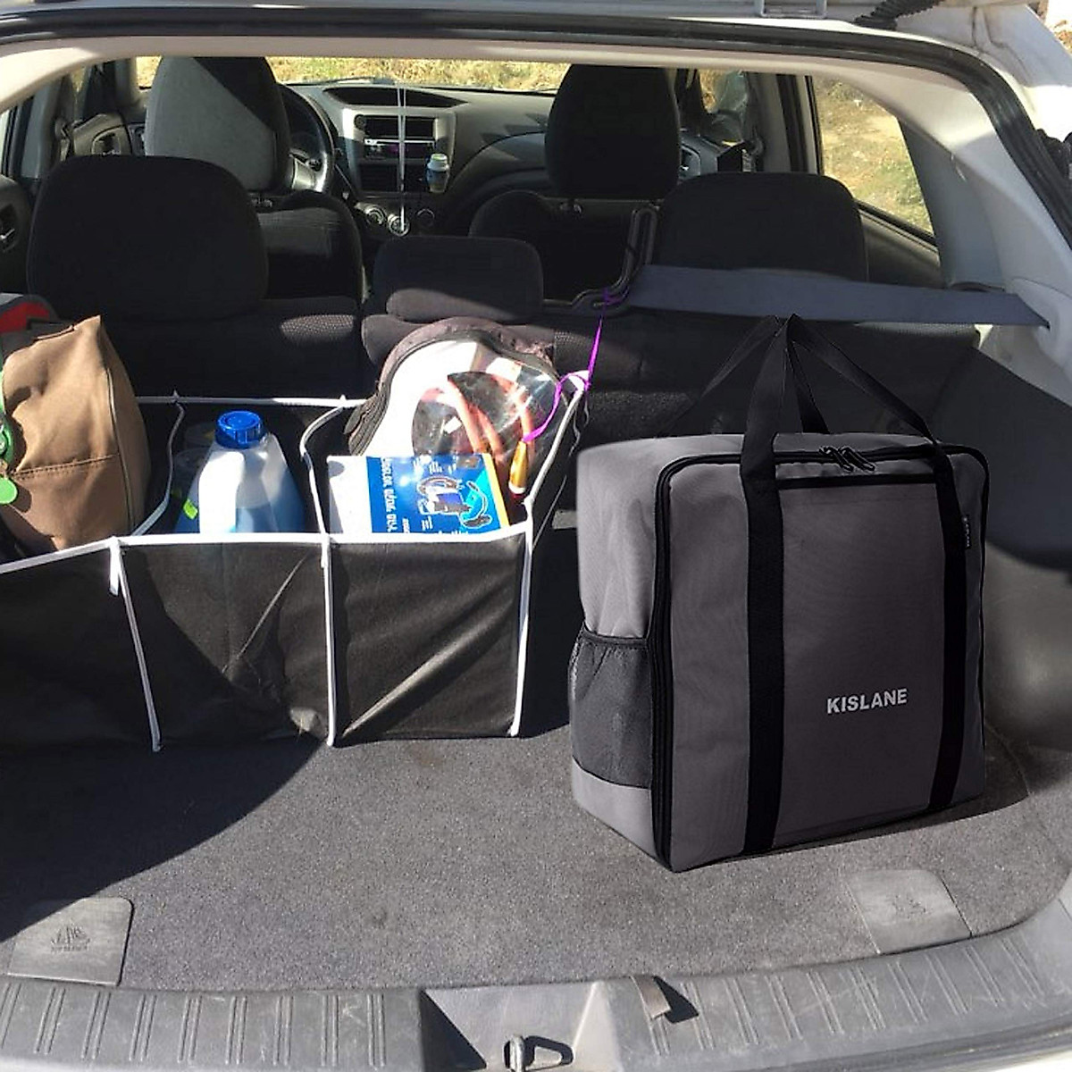 KISLANE Griddle Carrying Bag Fits for Blackstone 17’’ Tabletop Griddle, Griddle Accessories Storage for Outdoor BBQ, Gatherings, Camping (Grey)