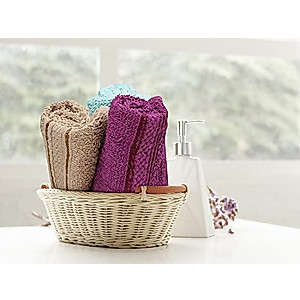 TOALLA 100% Cotton Washcloths 24 Pack|Soft Washcloth for Face|Washcloth Bulk Pack|Washcloth for Body and Face|Highly Absorbent|Fingertip Towel|Washcloth for Bath Room|12 x 12 in|Assorted