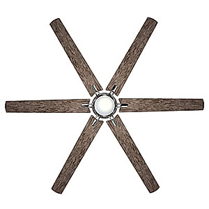 Home Decorators Collection Kensgrove 64 in. Integrated LED Brushed Nickel Ceiling Fan with Light and Remote Control YG493D-BN