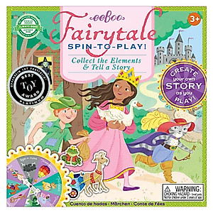 eeBoo: Fairytale Spinner, Collect The Elements & Tell a Story, Create Your Own Story as You Play, for 2 to 4 Players, for Ages 5 and up
