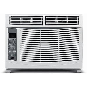 Arctic Wind 2AW6000DA White 6,000 115V Air Conditioner & Dehumidifier with Remote Control, Window AC Unit for Apartment, Dorm, Small Rooms up to 250 Sq. Ft, 6000 BTU
