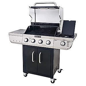 Even Embers GAS1466AS Four Burner Grill, Black