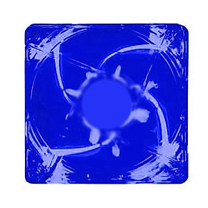 Kingwin 80mm CFBL-08LB Silent Fan, For Computer Cases, CPU Coolers, Long Life Bearing, Quiet Efficient Cooling, and Provide Excellent Ventilation for PC Cases-[Blue LED]