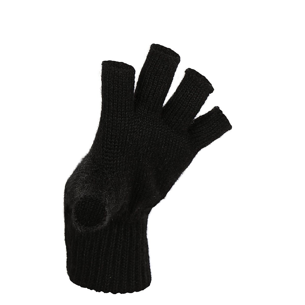 AndeanSun Darn Warm Alpaca Fingerless Gloves 2023 Updated US Sizing-Perfect Fit (Black - 90% Alpaca, Medium)
