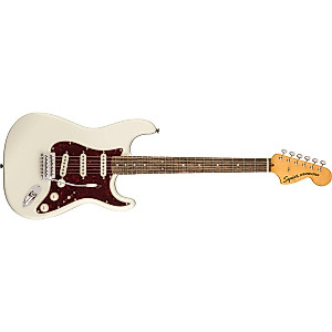 Squier Classic Vibe 70s Stratocaster Electric Guitar, with 2-Year Warranty, Olympic White, Laurel Fingerboard