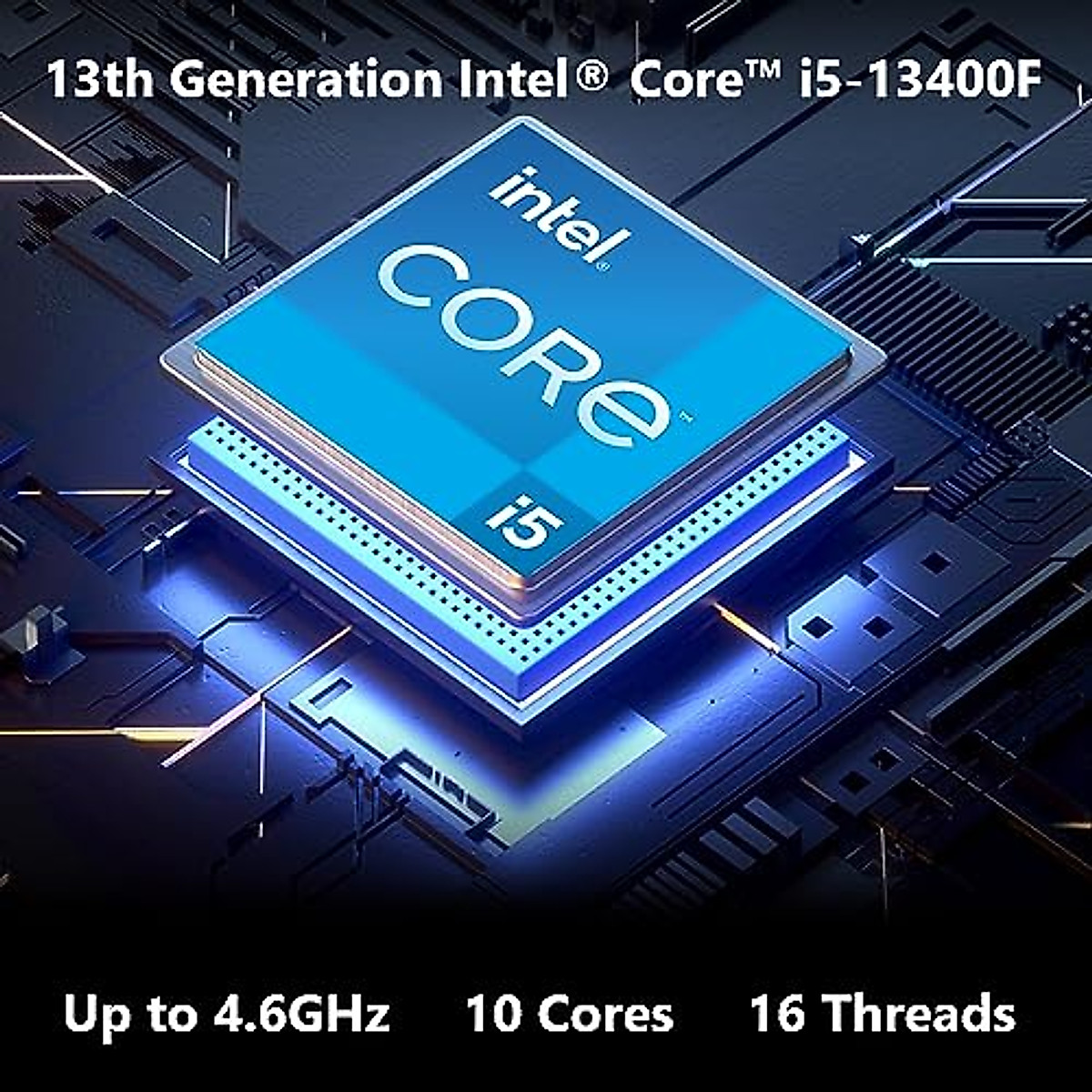acer Predator Orion 3000 PO3-650-UB91 Gaming Desktop 13th Gen Intel Core i5-13400F 10-Core NVIDIA GeForce RTX 3050 16GB DDR5 1TB PCIe Gen 4 SSD Intel Wi-Fi 6E Keyboard & Mouse