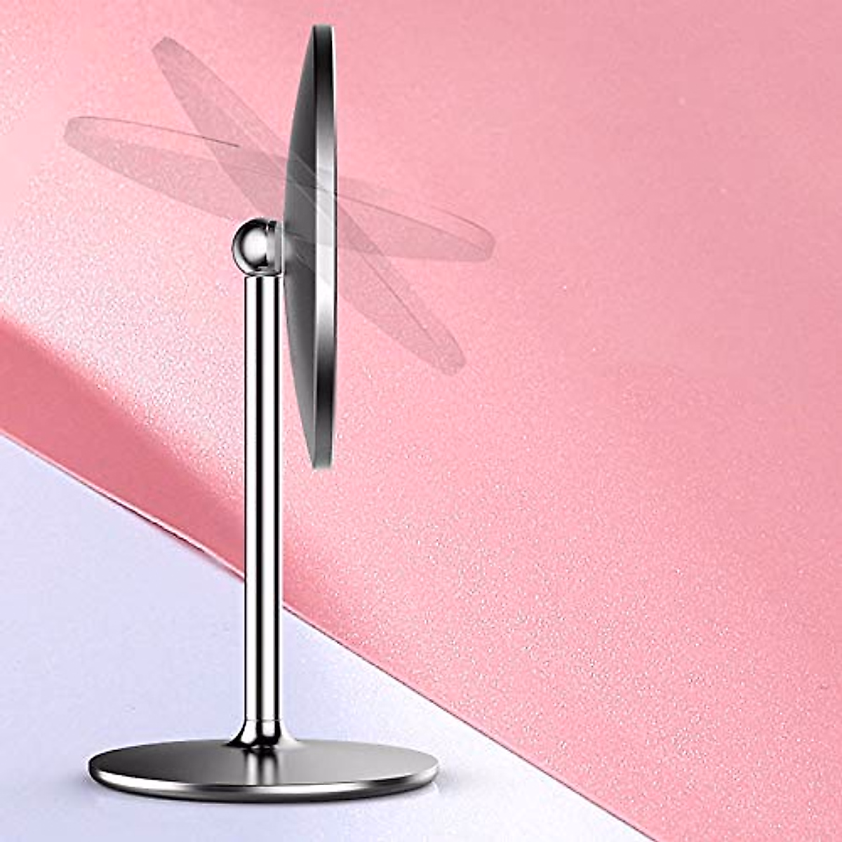 KXA Lighted Makeup Mirror, 21 LED Cosmetic Mirror Touch Screen Dimming 360° Rotation with Stand Charging Vanity Mirror USB Charging with Lithium Battery