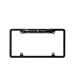 BOYO VISION VSL300L - Full-Frame License Plate Backup Camera with Built-in LED Lights (Black)