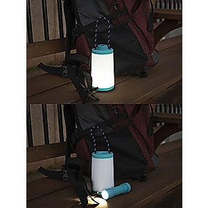 Enbrighten, Teal, 2 in 1 LED Combo Lantern, Flashlight, Task Light, Battery Operated, 200 Lumens, High/Low/Off, Table Lamp, Desk, Camping, Emergency, Storm, 57809