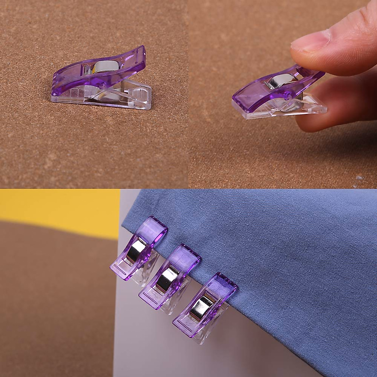 45mm Fabric Cutter Set, Rotary Cutter Tool Kit with 6 Replacement Rotary Blades, Quilting Rotary Cutter with Safety Lock Ergonomic Classic Comfort Loop for Crafting Sewing Quilting (Purple)