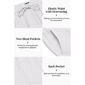 COOFANDY Men's 2 Pieces Cotton Linen Set Long Sleeve Henley Shirts Casual Beach Pants With Pockets Summer Yoga Outfits