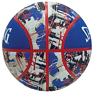Spalding Unisex - Adult Graffiti Sz6 Ball, Blue/Red, 7