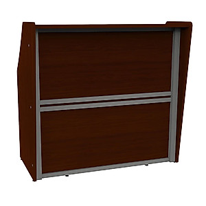 Linea Italia Office Reception Desk, 48" x 24" x 45", Cherry