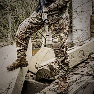 VOTAGOO Combat Pants with Knee Pads, G3 Hunting Camo Pants for Men Tactical Military Paintball Trousers Airsoft Gear